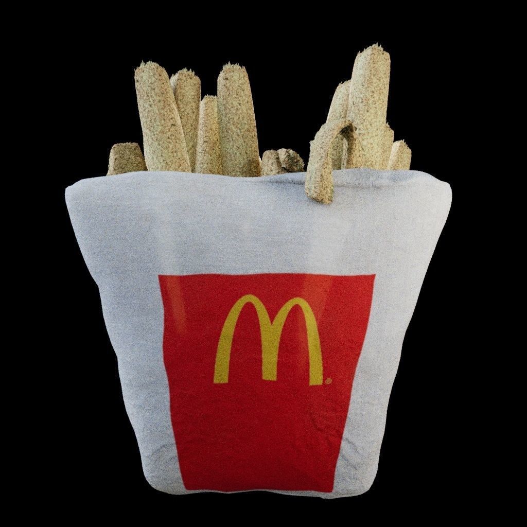 3D model McDonald s French Fries VR / AR / low-poly | CGTrader