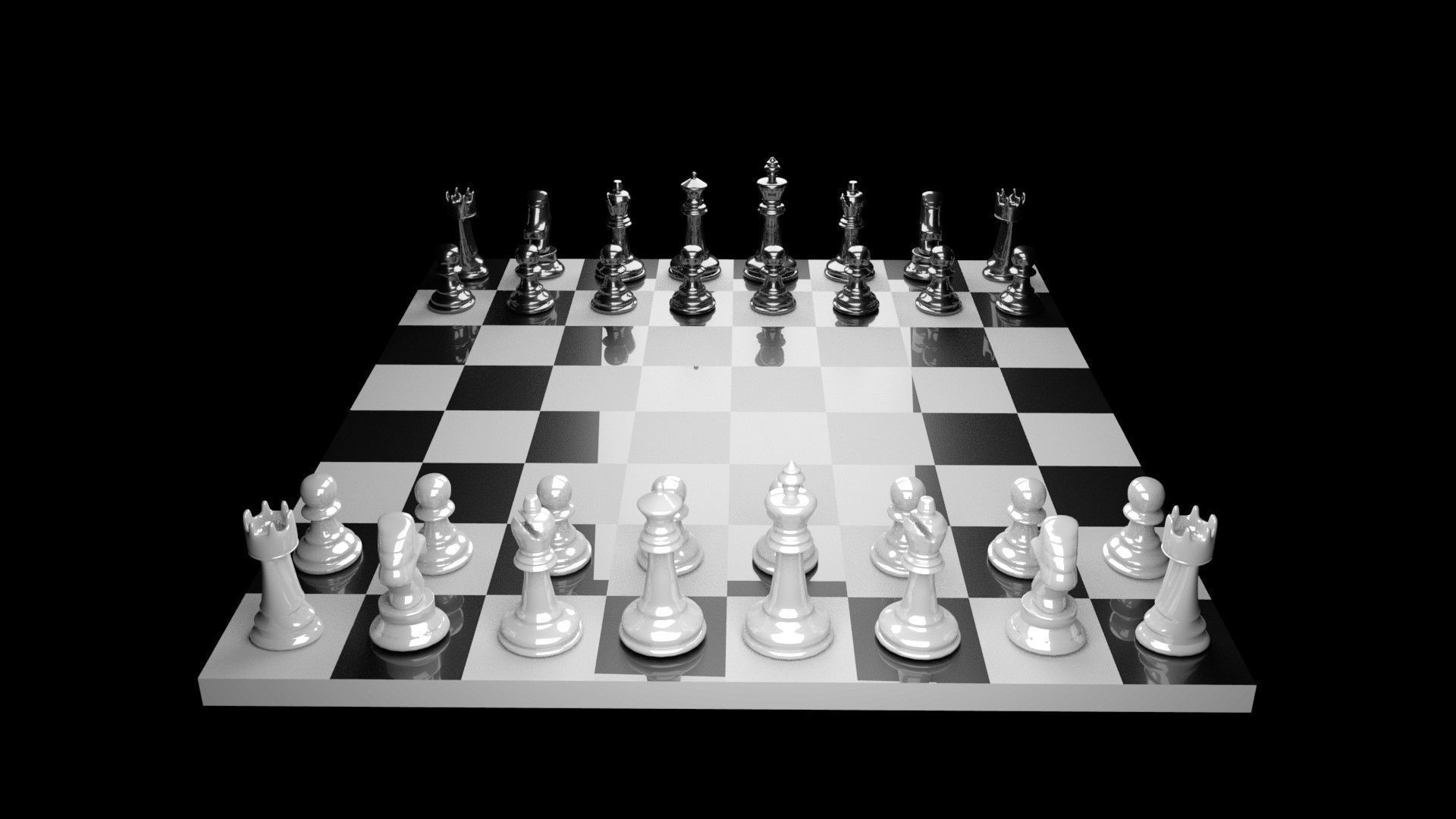 3D model Chess Model Low Poly board VR / AR / low-poly | CGTrader
