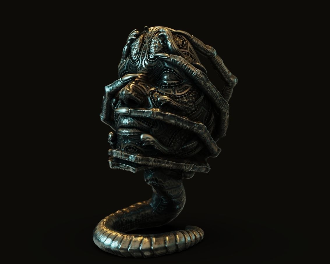 The Host alien head 3D model 3D printable | CGTrader