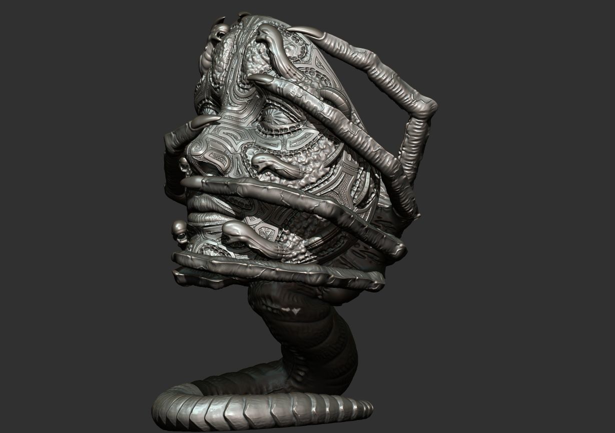 The Host alien head 3D model 3D printable | CGTrader