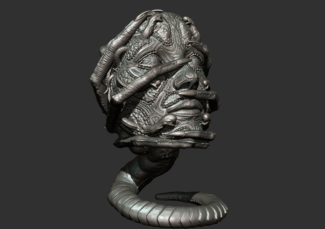 The Host alien head 3D model 3D printable | CGTrader