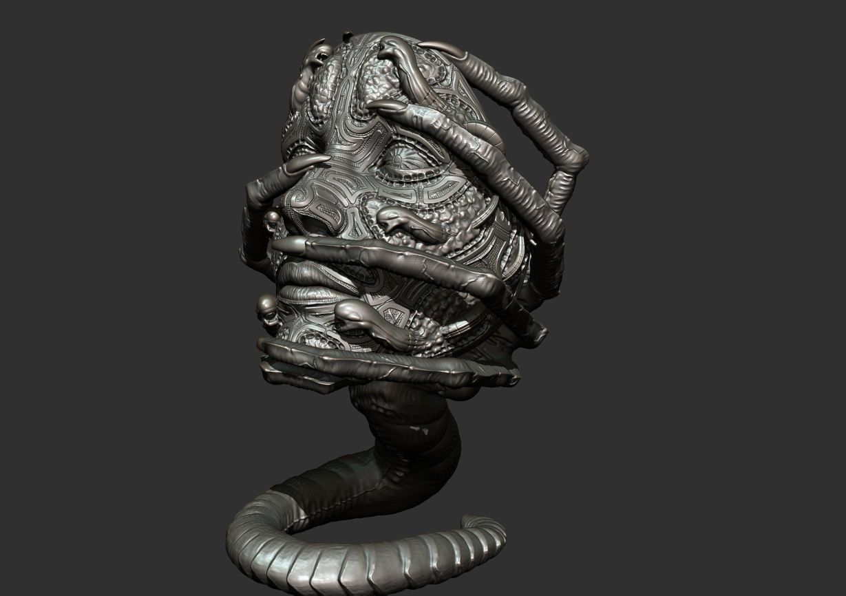 The Host alien head 3D model 3D printable | CGTrader