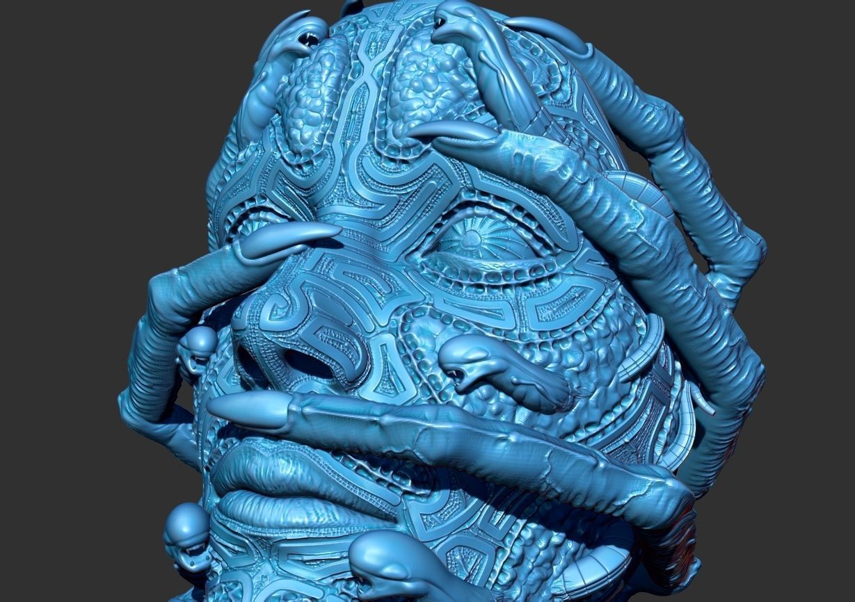 The Host alien head 3D model 3D printable | CGTrader
