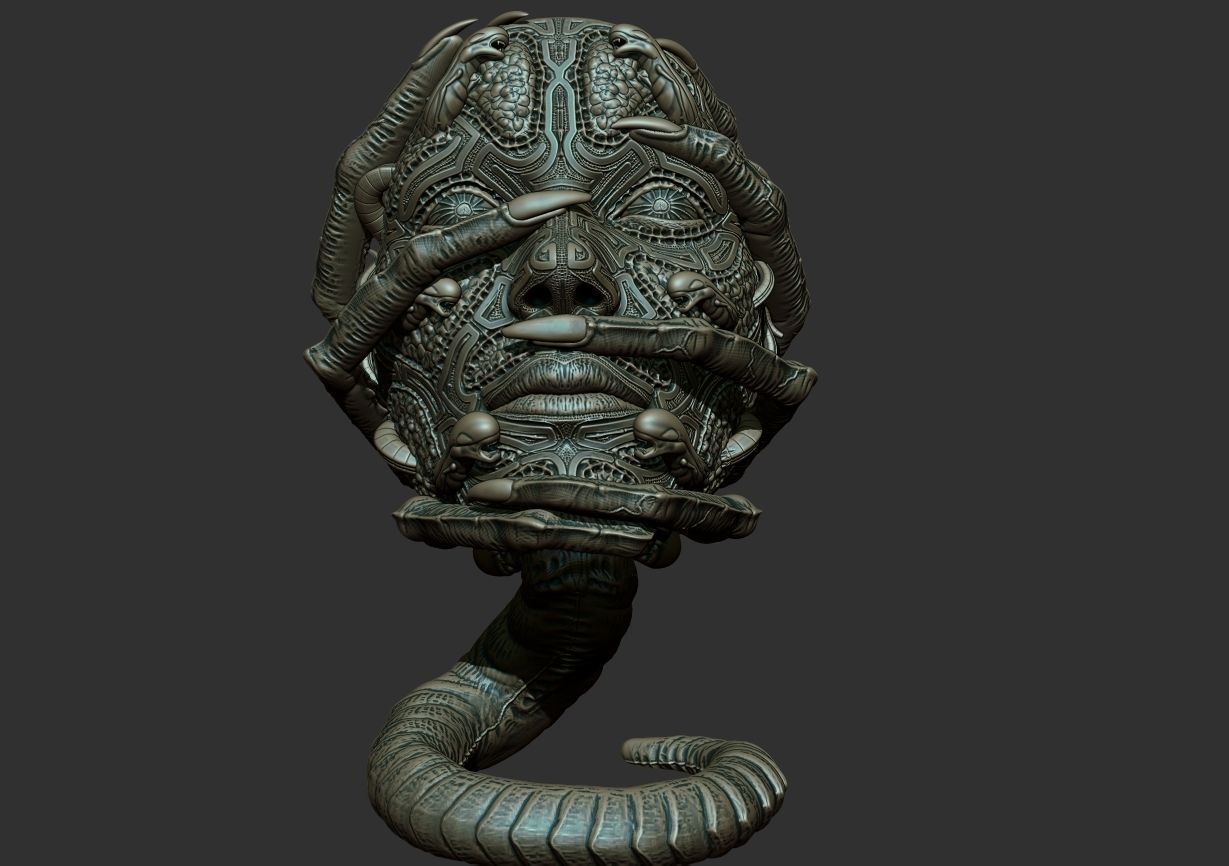 The Host alien head 3D model 3D printable | CGTrader