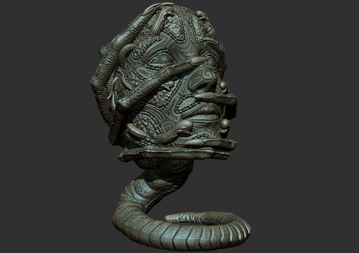 The Host alien head 3D model 3D printable | CGTrader