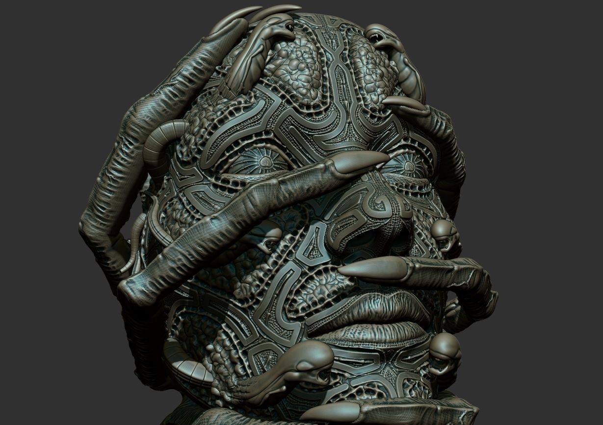 The Host alien head 3D model 3D printable | CGTrader