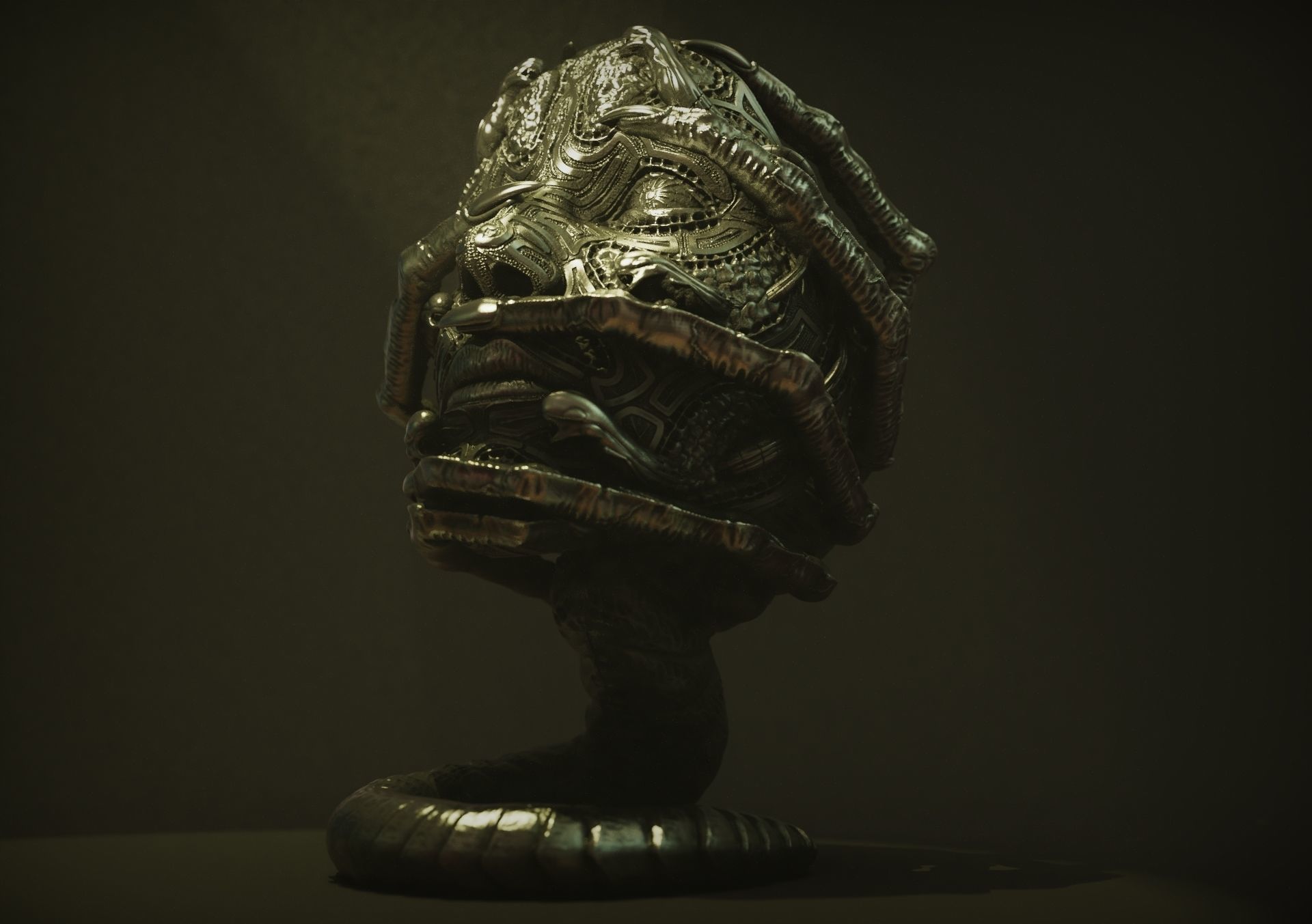 The Host alien head 3D model 3D printable | CGTrader