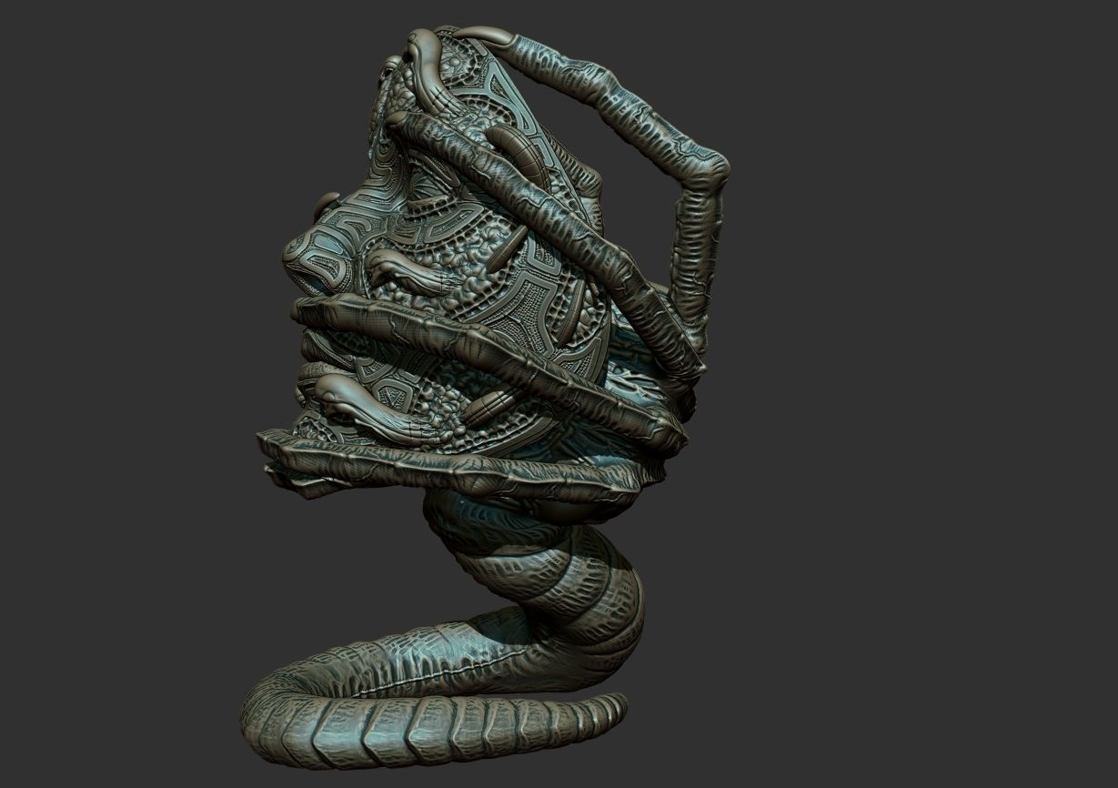 The Host alien head 3D model 3D printable | CGTrader