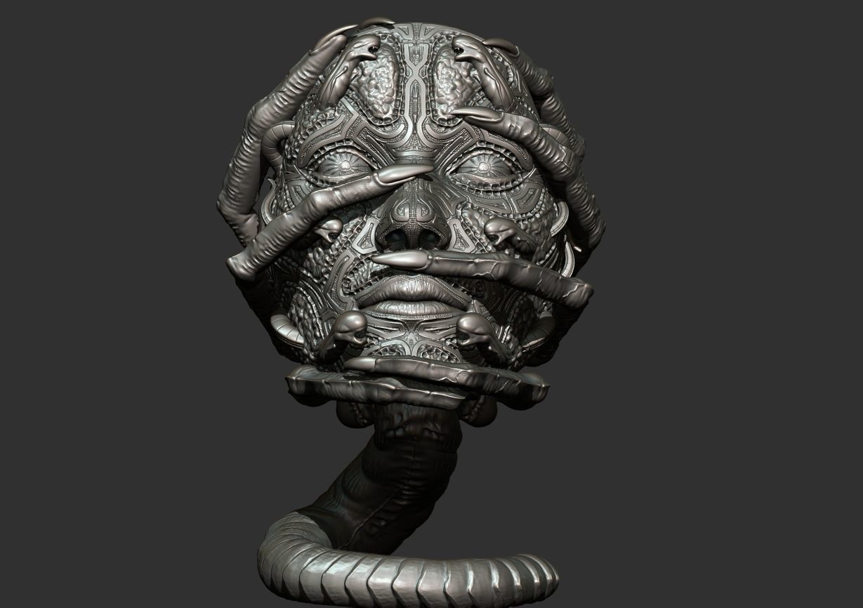 The Host alien head 3D model 3D printable | CGTrader