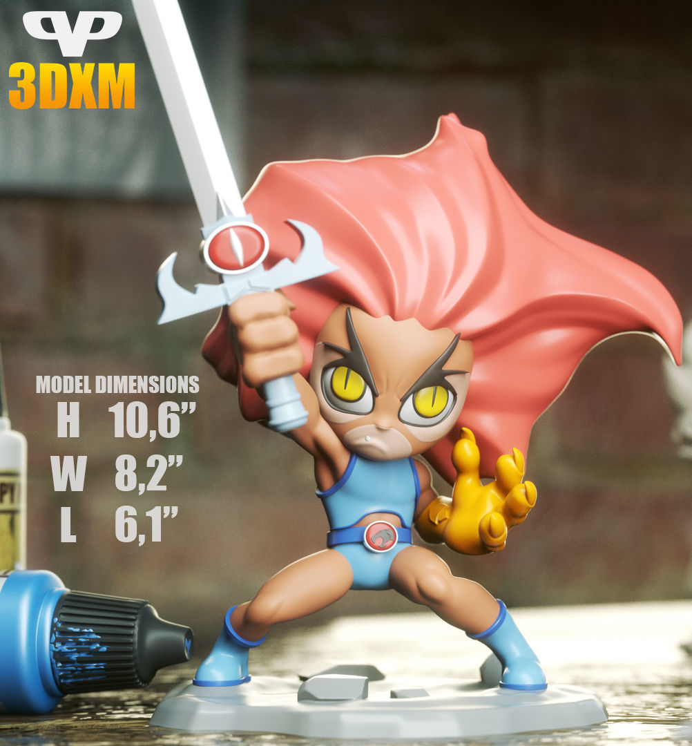 Lion-O Chibi STL for 3D Printing ChibiSTL 3DXM 3D model 3D printable ...