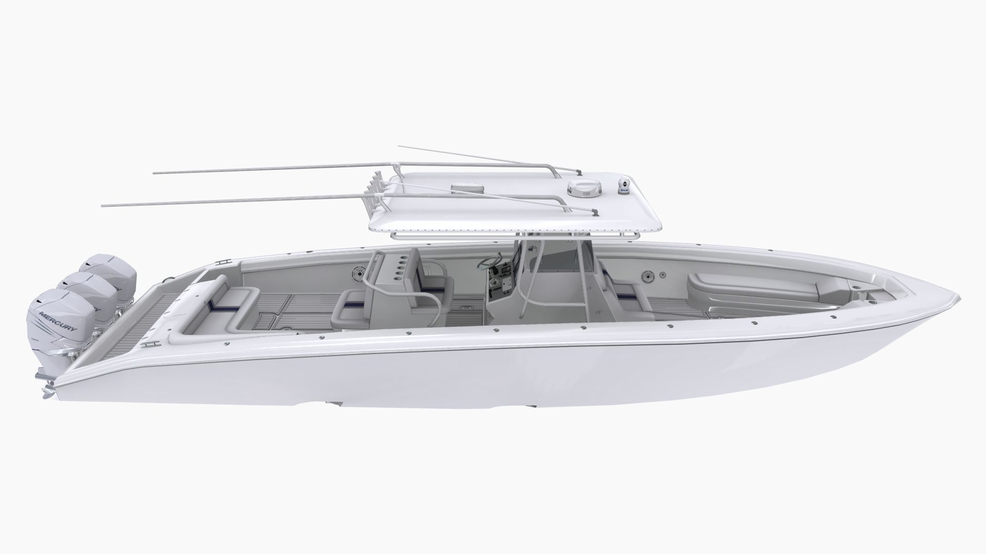 3D model Midnight Express 37ft Open Boat VR / AR / low-poly | CGTrader