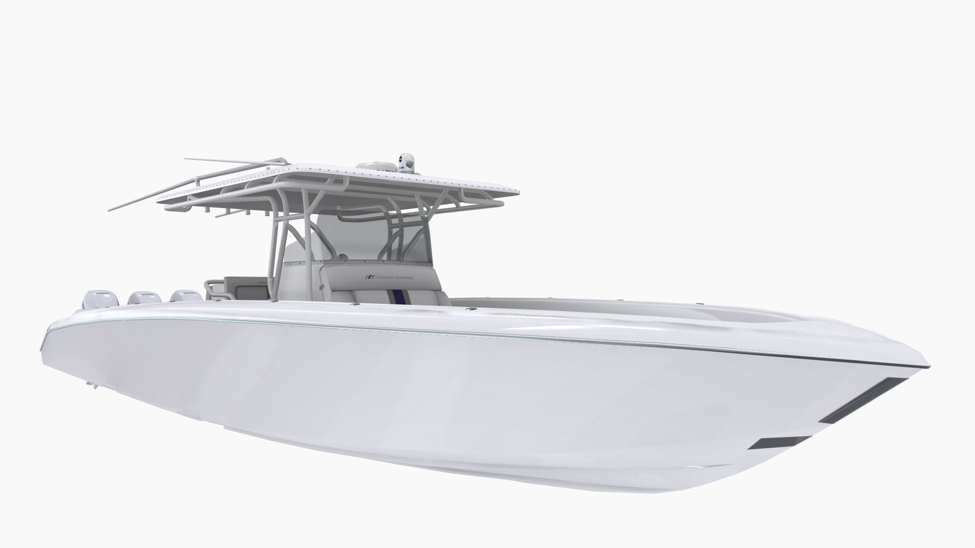 3D model Midnight Express 37ft Open Boat VR / AR / low-poly | CGTrader