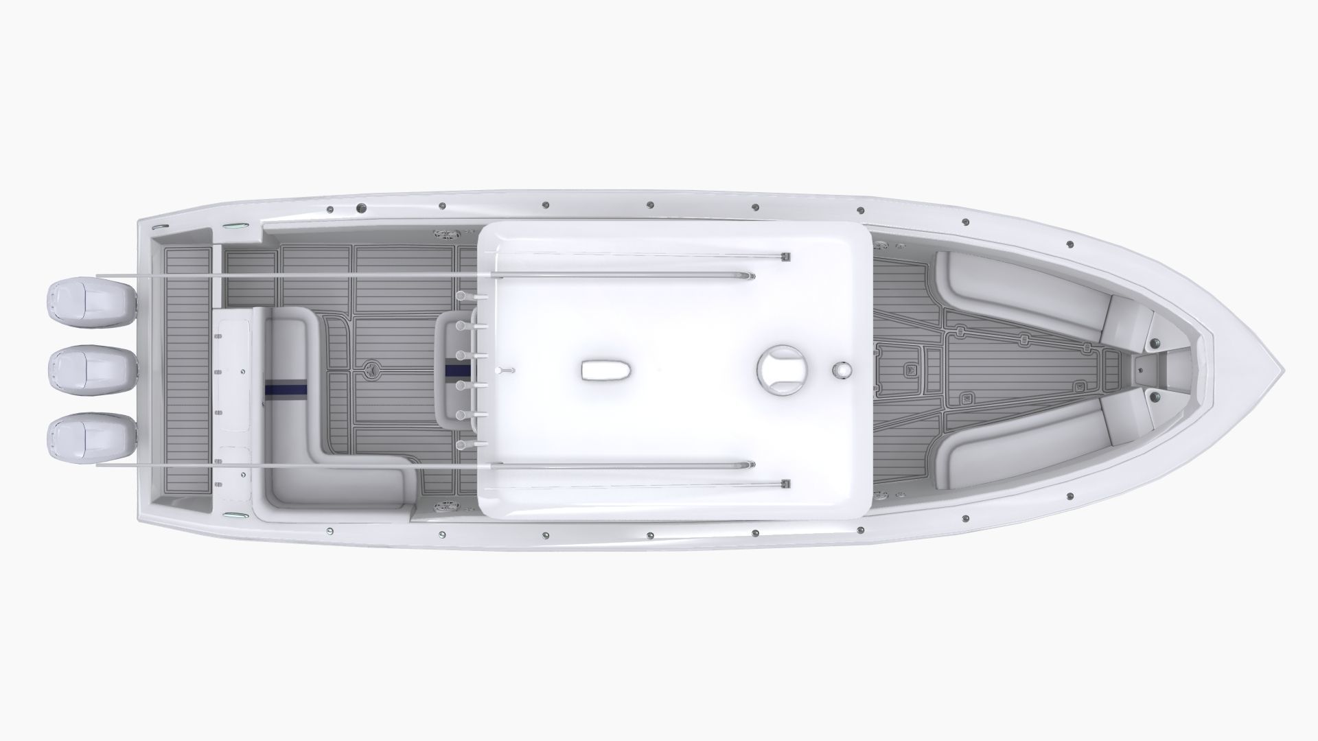 3D model Midnight Express 37ft Open Boat VR / AR / low-poly | CGTrader