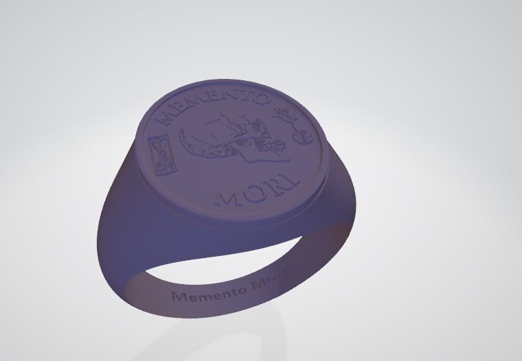 Memento Mori ring 3d model print 3D model 3D printable | CGTrader