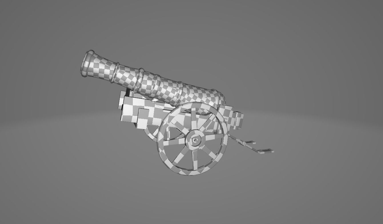 Long Range Canon V1 3D model | CGTrader