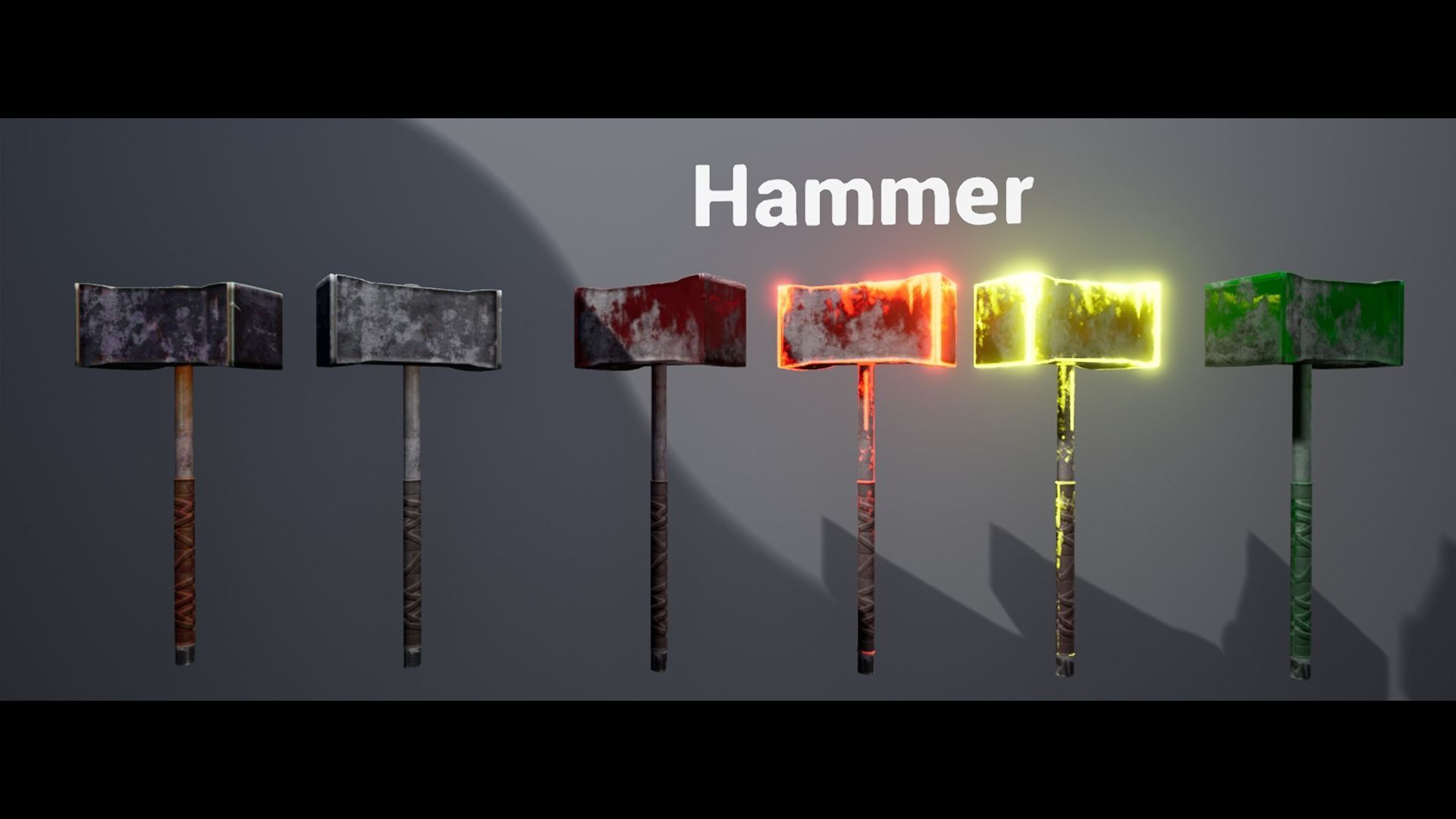 3D model Iron Weapon Melee Pack VR / AR / low-poly | CGTrader