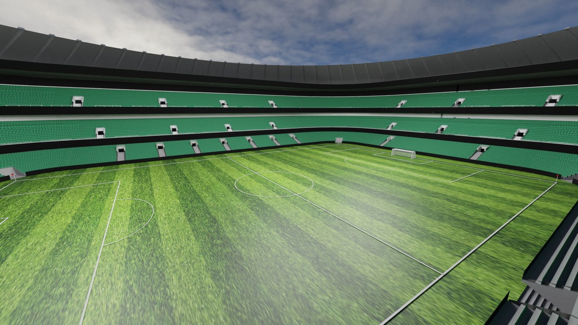 3D model Football Stadium VR / AR / low-poly | CGTrader