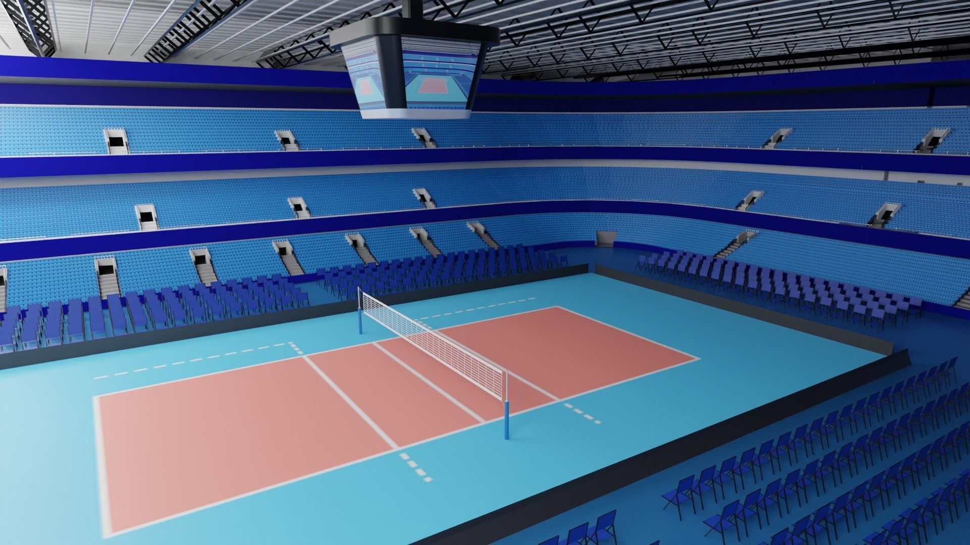 3D model Volleyball Stadium VR / AR / low-poly | CGTrader