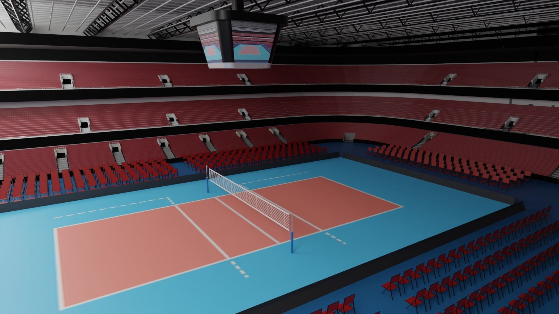3D model Volleyball Stadium VR / AR / low-poly | CGTrader