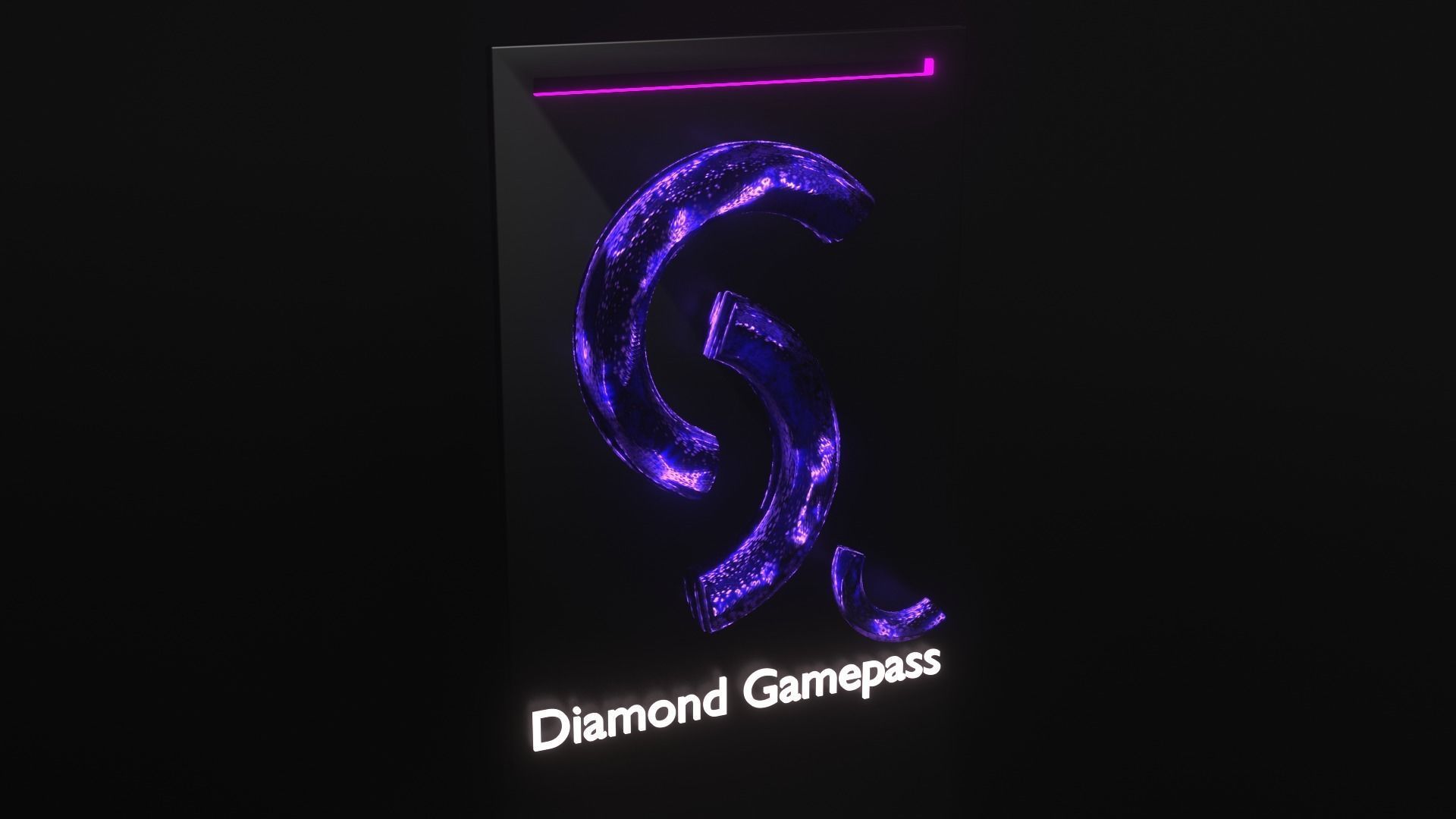 Sci-fi Diamond Game pass animated 3D model animated | CGTrader