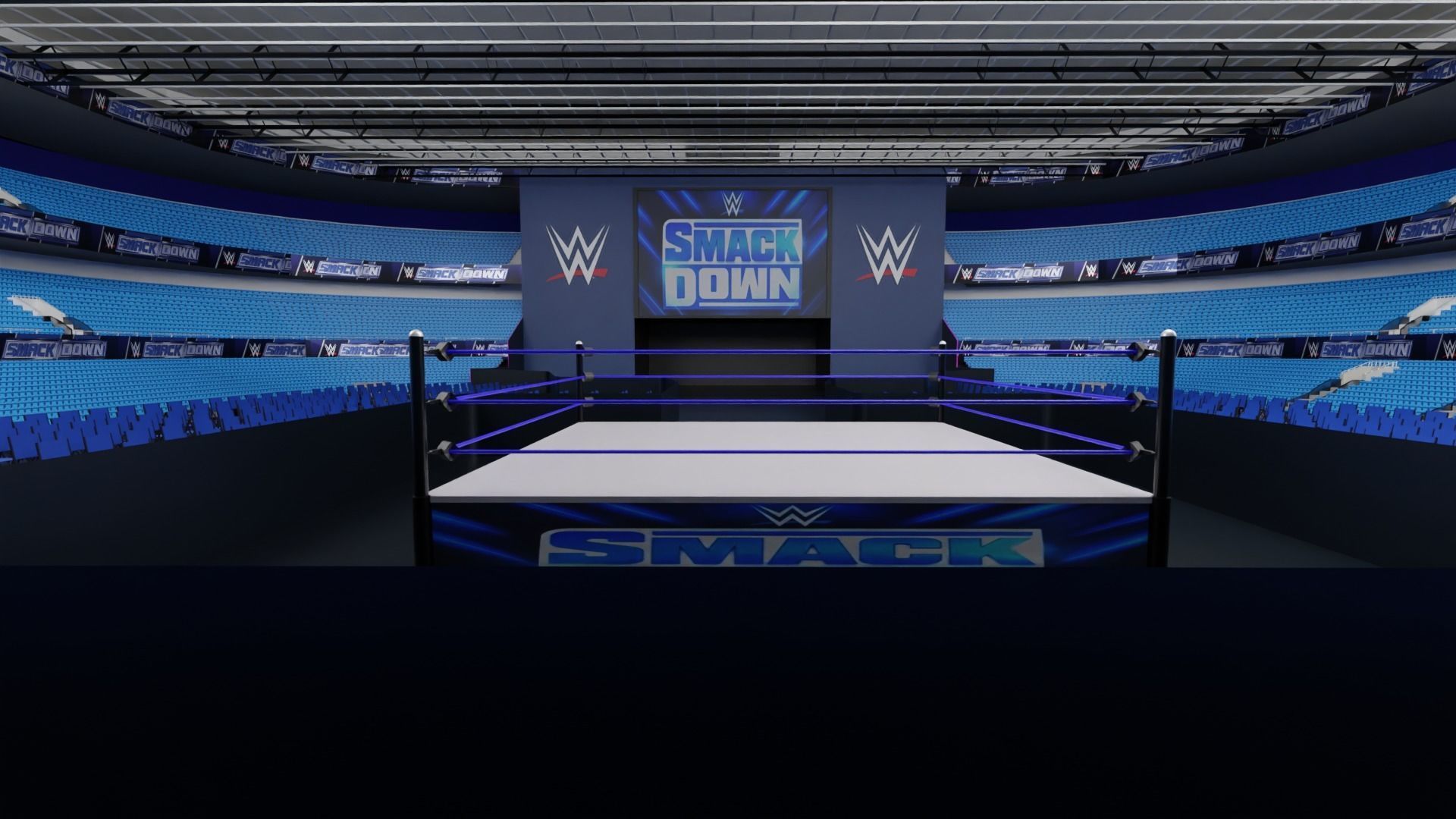 3D model WWE SmackDown Arena VR / AR / low-poly | CGTrader