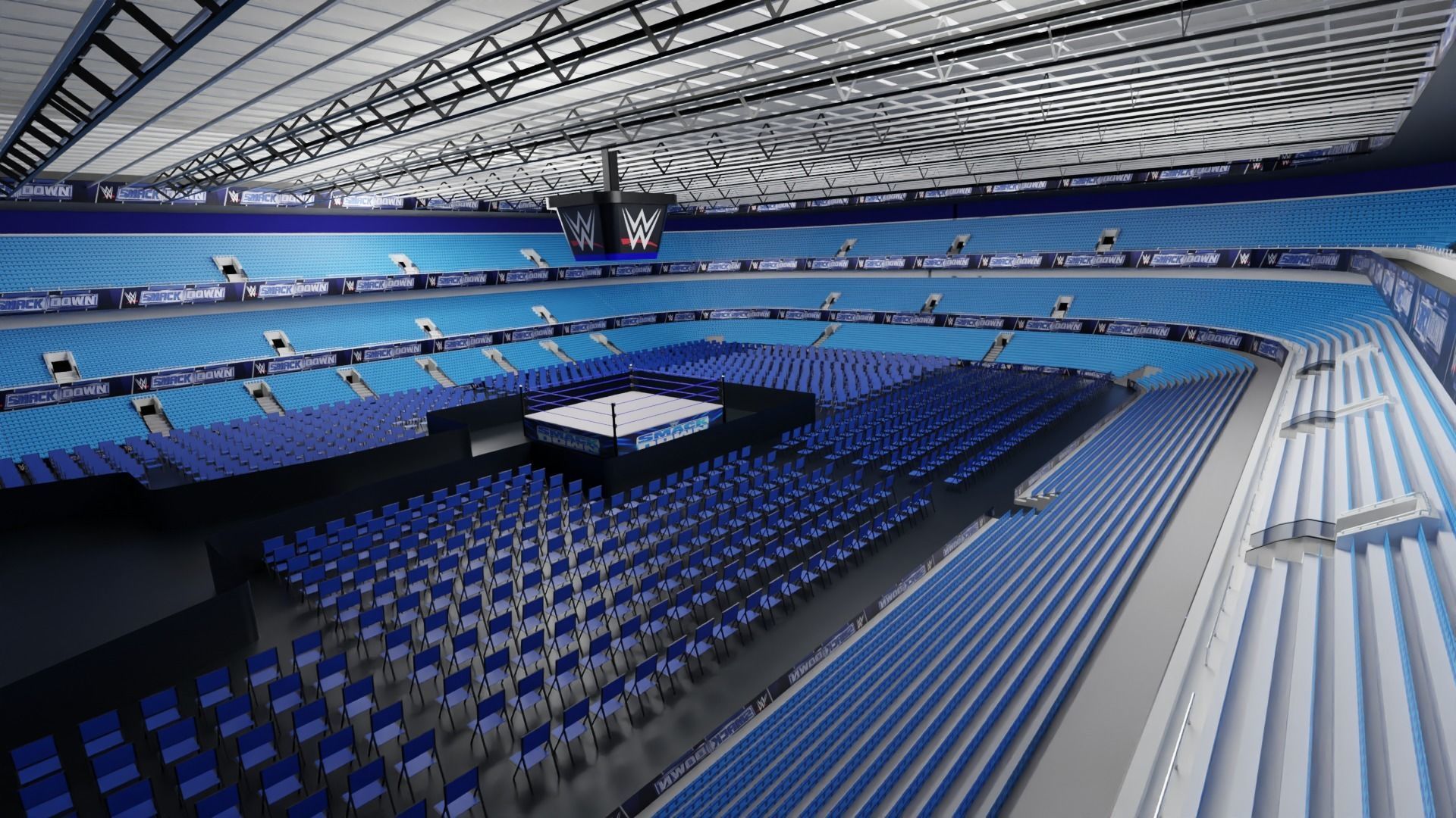 3D model WWE SmackDown Arena VR / AR / low-poly | CGTrader