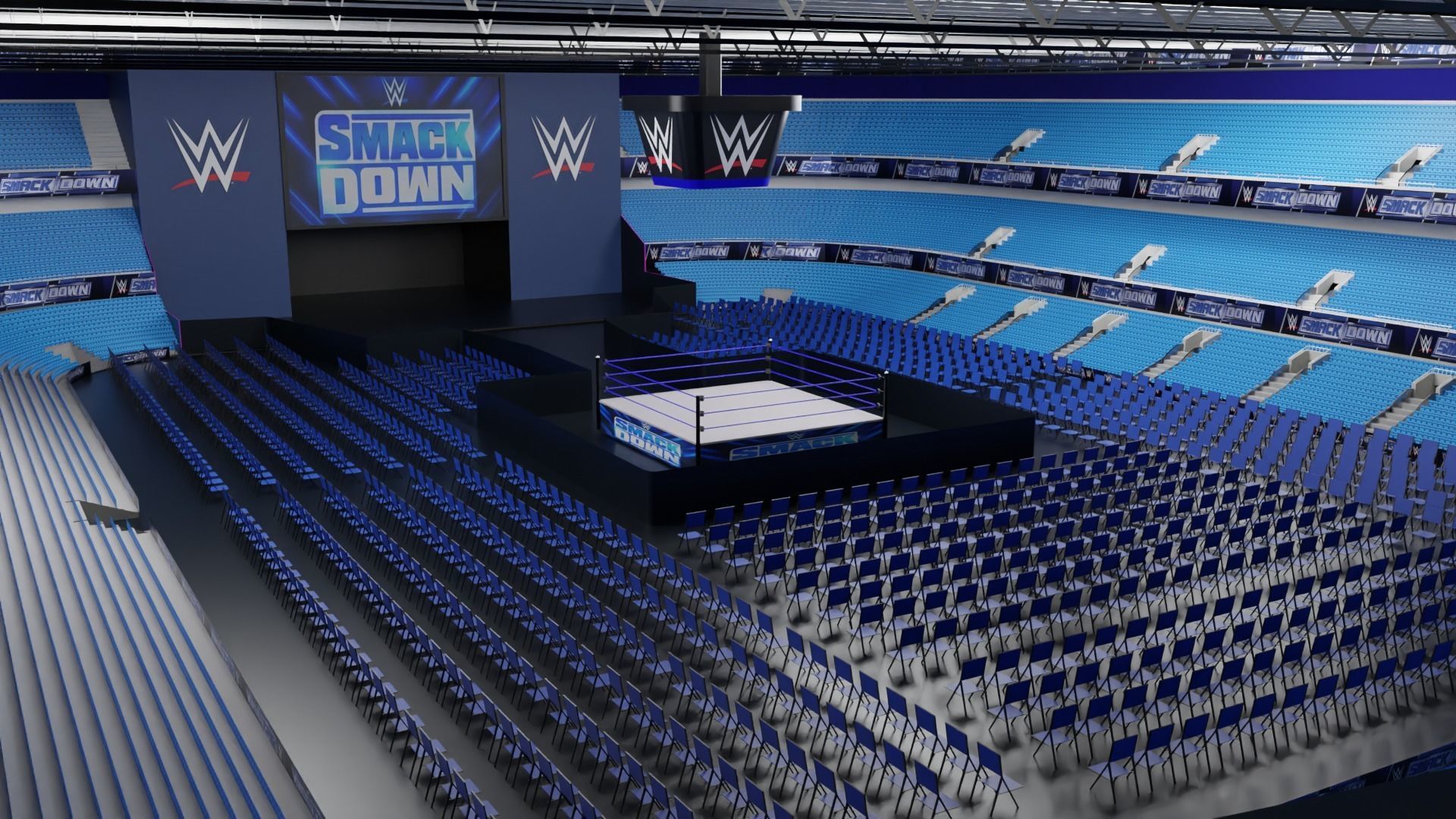 3D model WWE SmackDown Arena VR / AR / low-poly | CGTrader