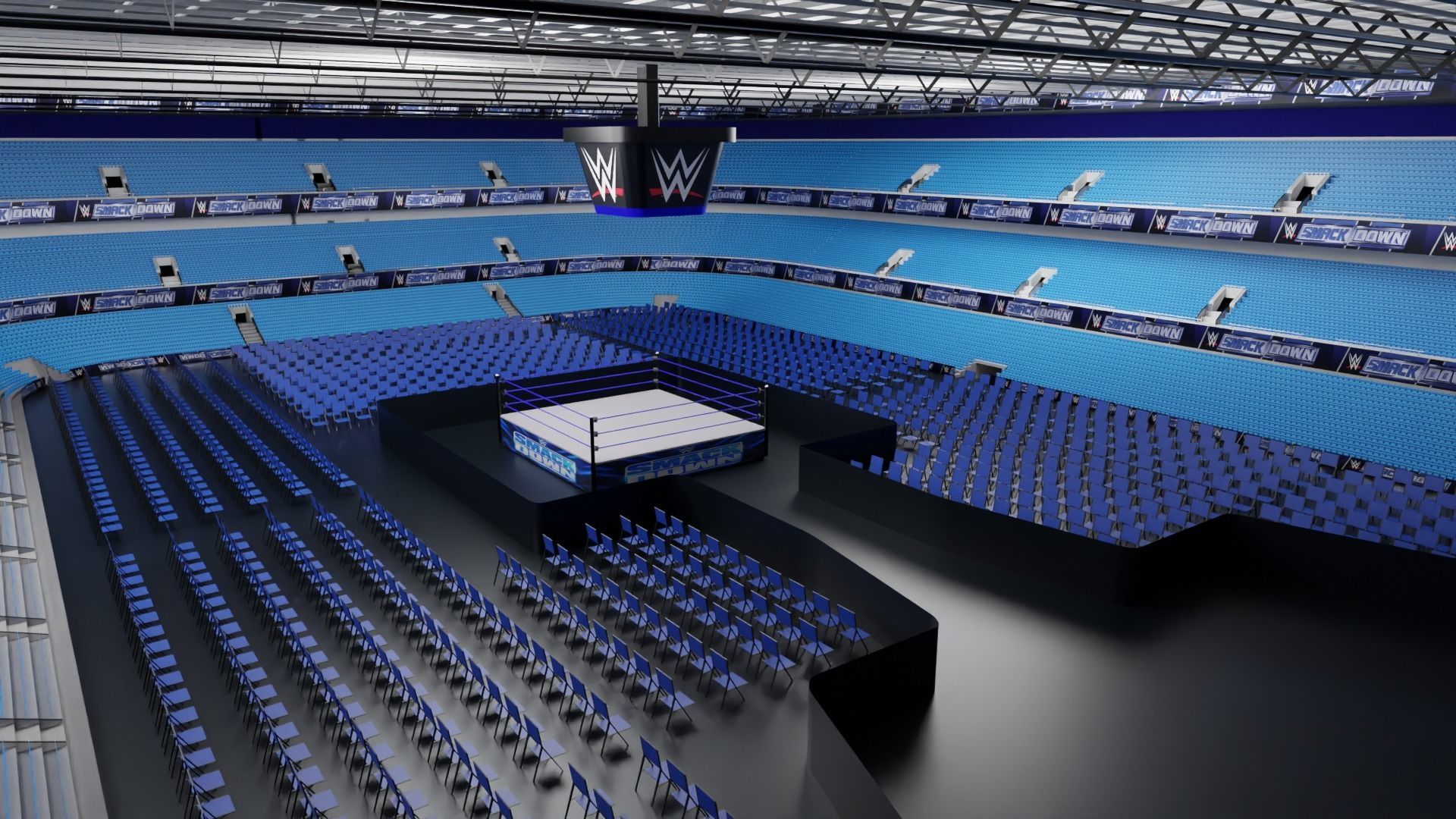 3D model WWE SmackDown Arena VR / AR / low-poly | CGTrader