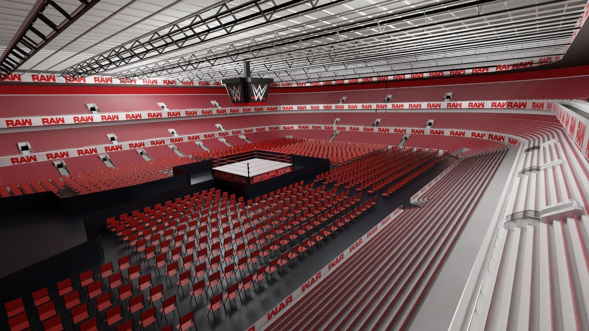 3D model WWE Raw Arena VR / AR / low-poly | CGTrader