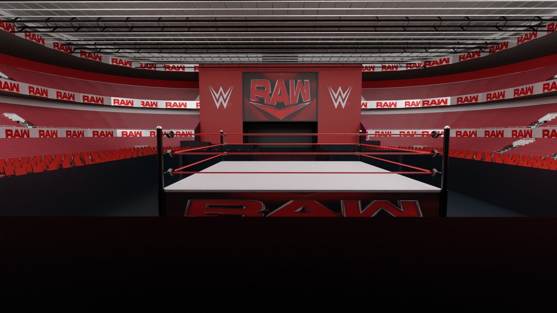 3D model WWE Raw Arena VR / AR / low-poly | CGTrader