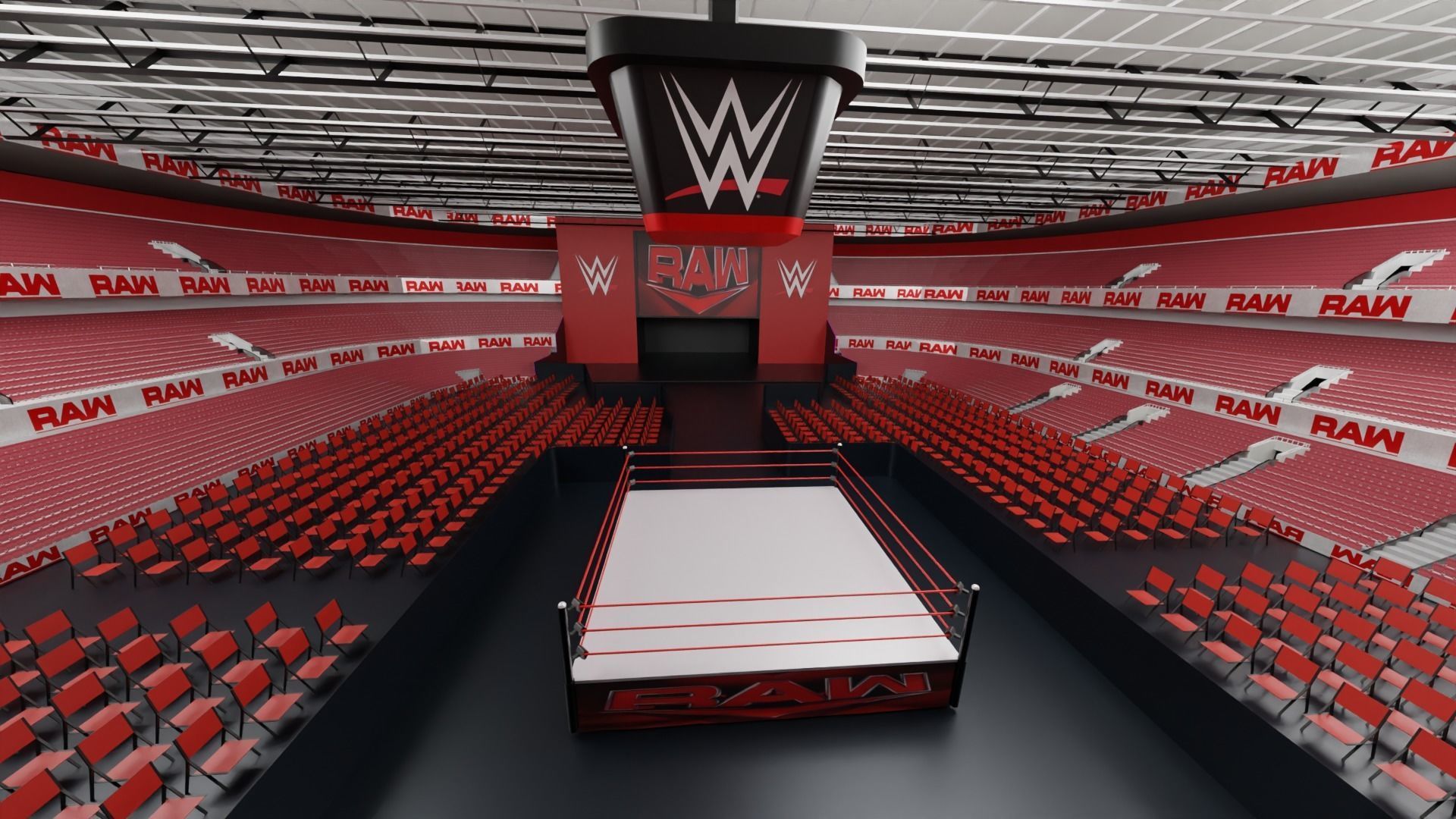 3D model WWE Raw Arena VR / AR / low-poly | CGTrader