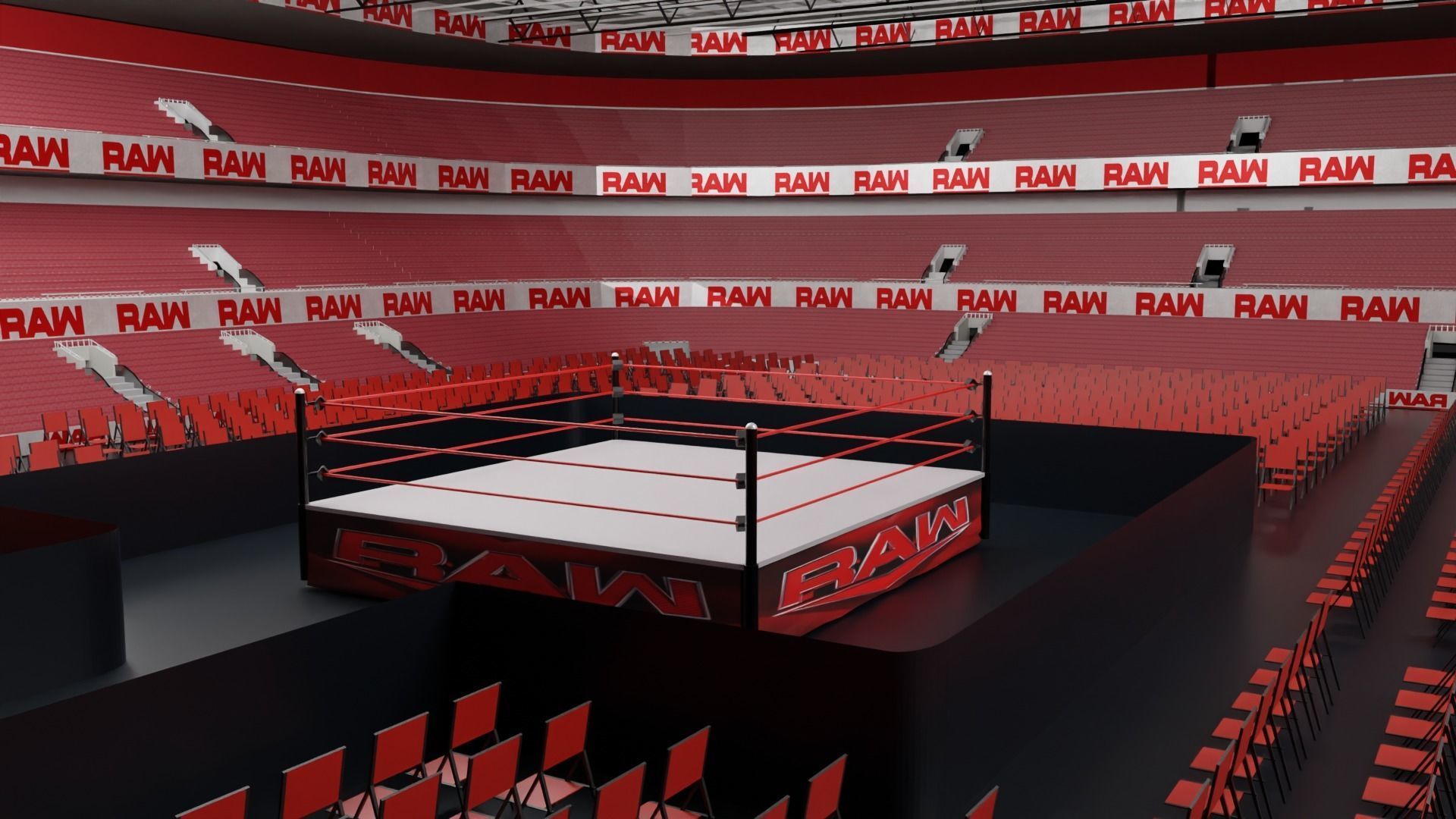 3D model WWE Raw Arena VR / AR / low-poly | CGTrader