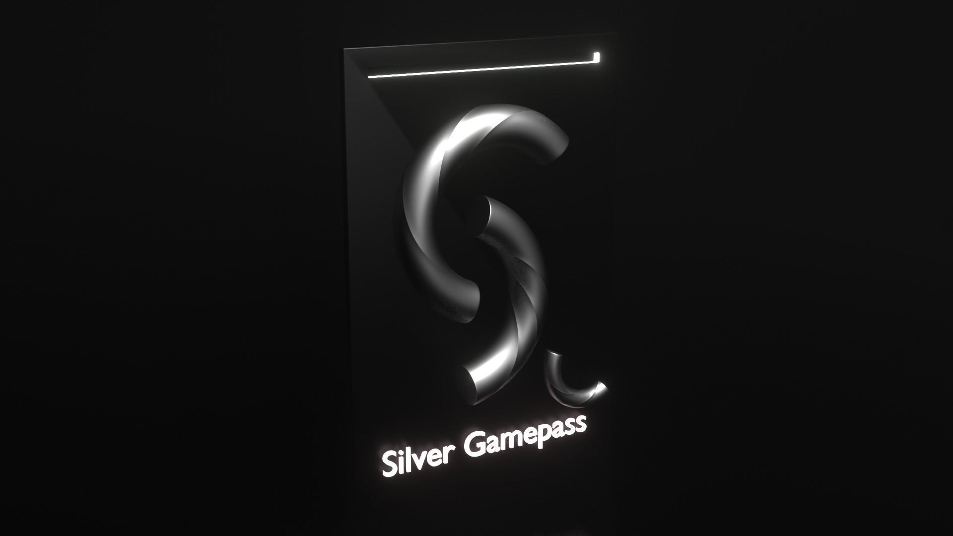 Silver game pass animated 3D model animated | CGTrader