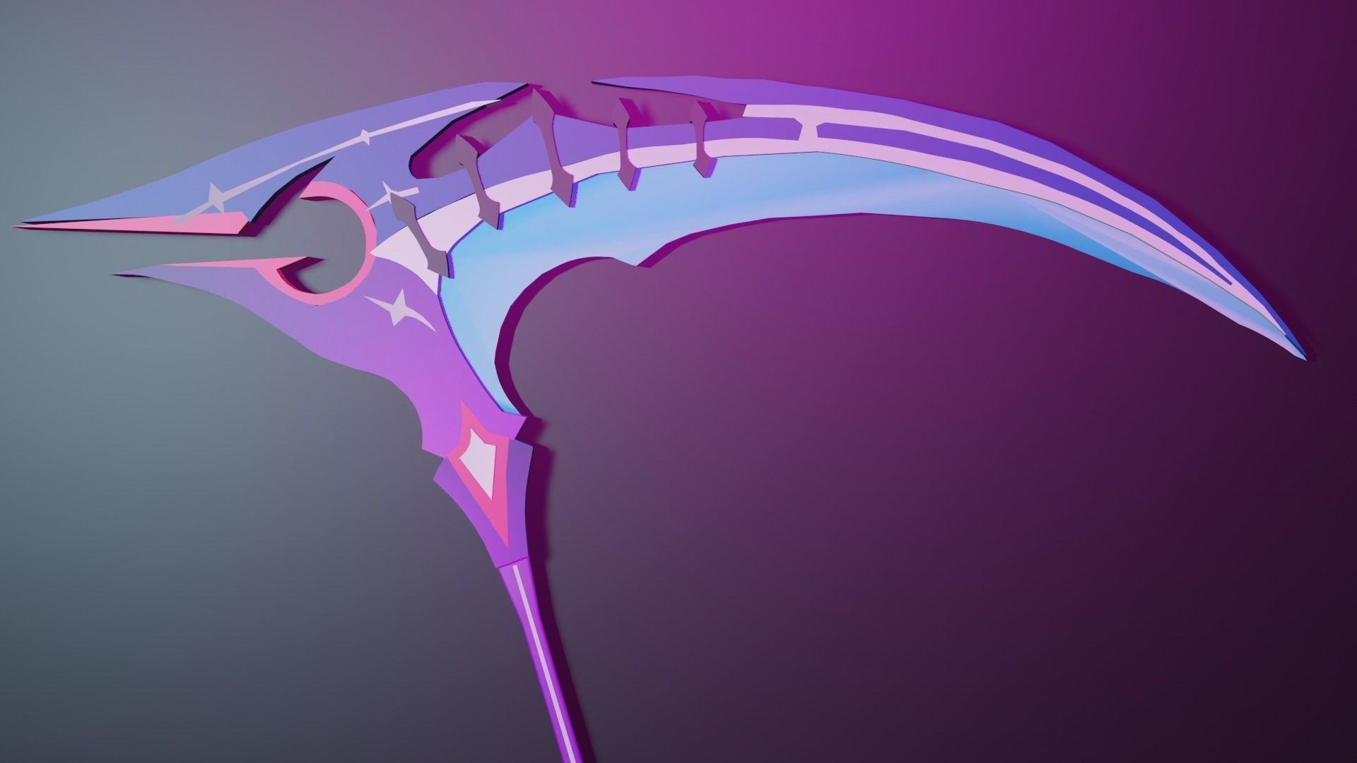 3D model Anime Scythe Version 1 VR / AR / low-poly | CGTrader