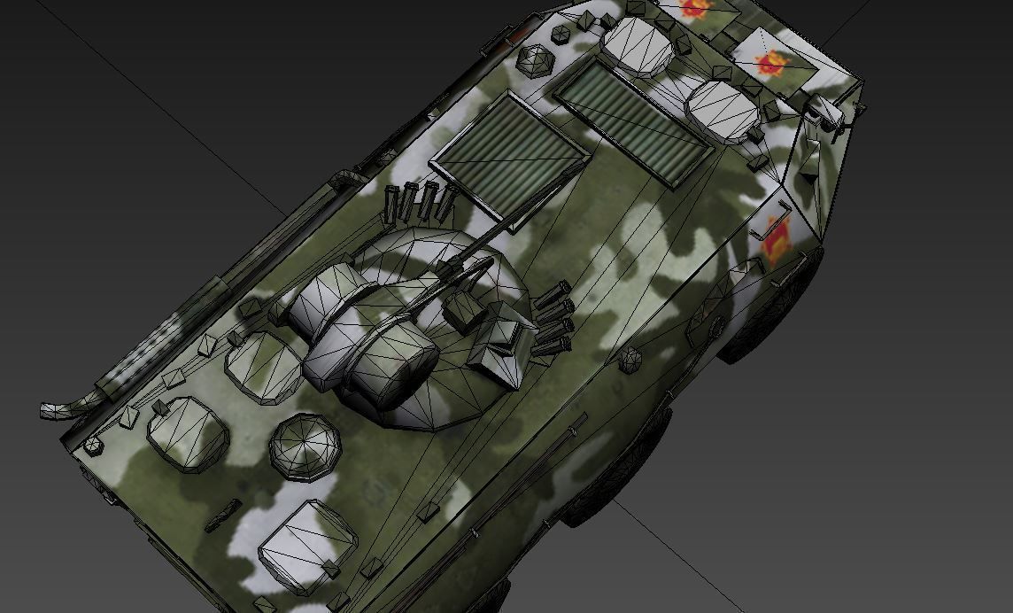 WZ551 Mercenaries 2 fighting vehicle free VR / AR / low-poly 3D model ...