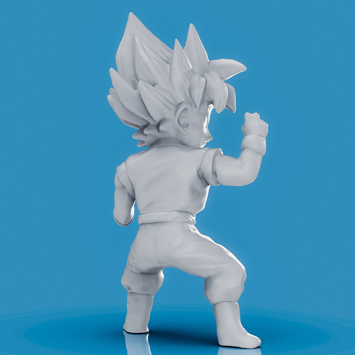 Son Goku Super Saiyan Blue Dragon Ball 3D Printable free 3D model 3D ...