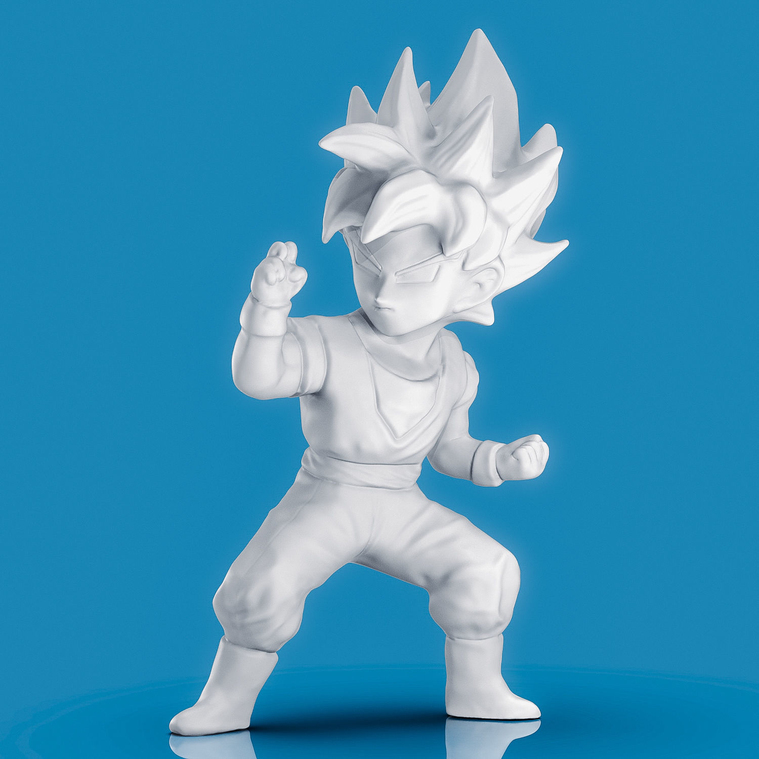 Son Goku Super Saiyan Blue Dragon Ball 3D Printable free 3D model 3D ...