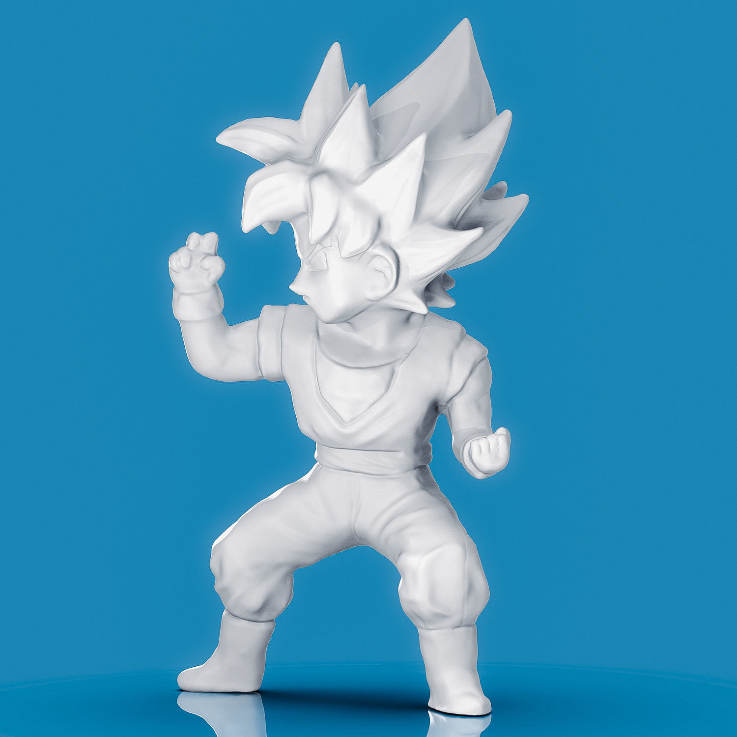 Son Goku Super Saiyan Blue Dragon Ball 3D Printable free 3D model 3D ...