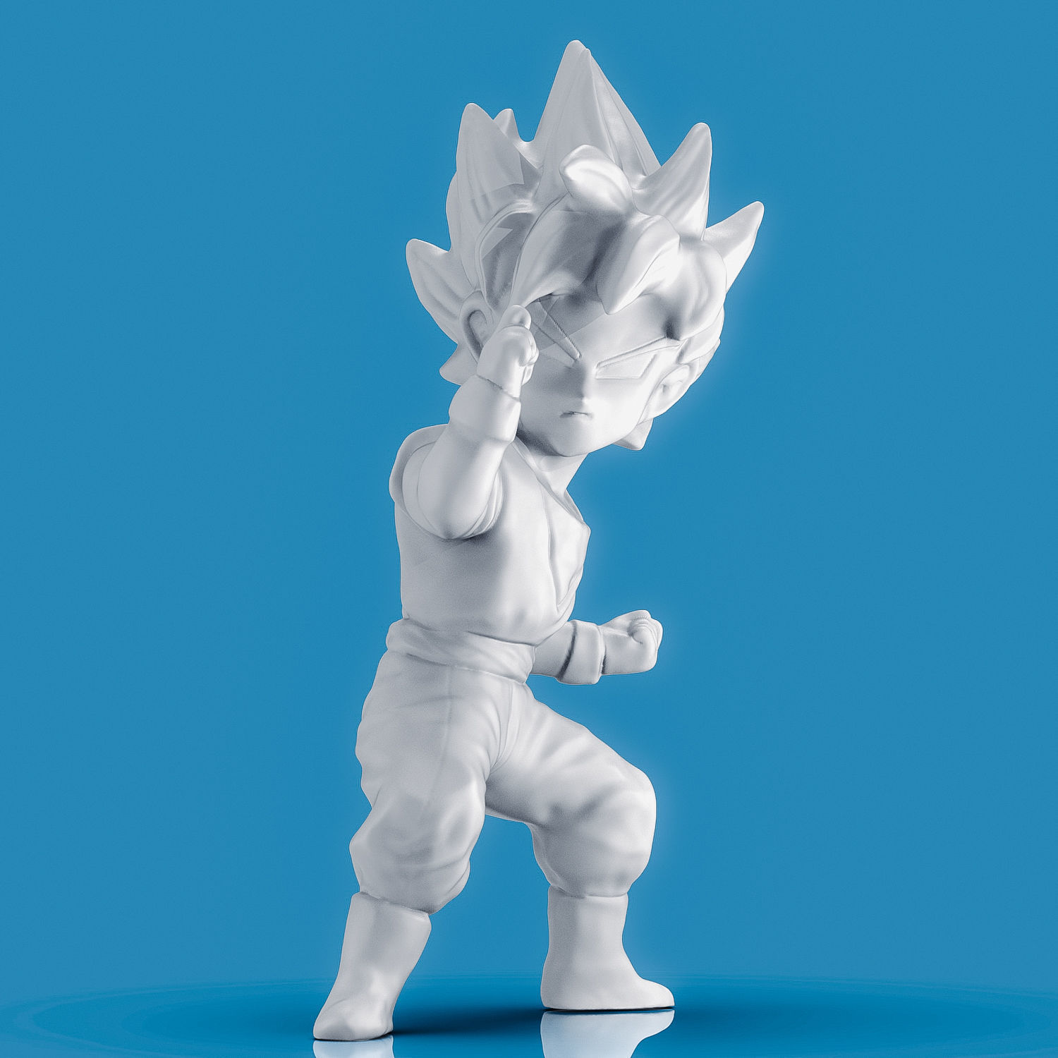 Son Goku Super Saiyan Blue Dragon Ball 3D Printable free 3D model 3D ...