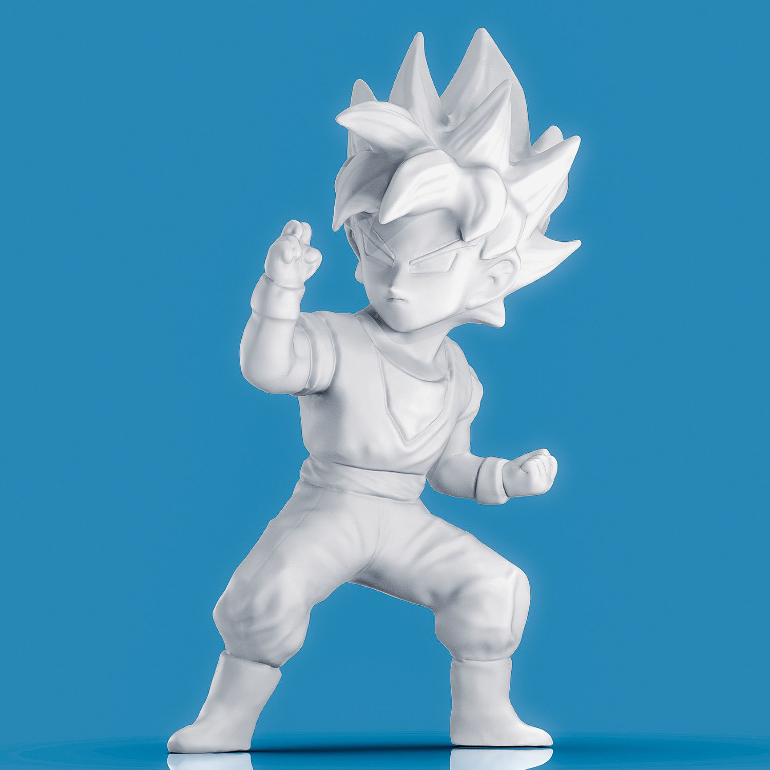 Son Goku Super Saiyan Blue Dragon Ball 3D Printable free 3D model 3D ...