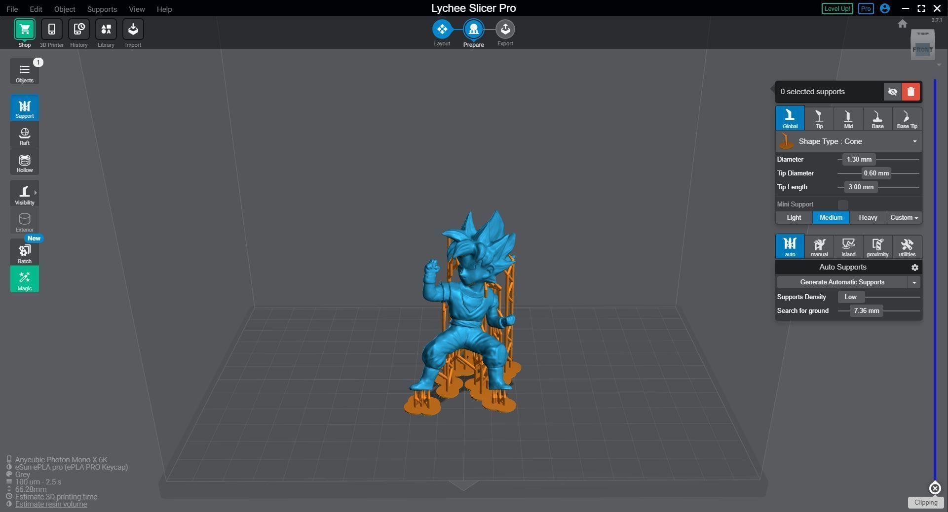 Son Goku Super Saiyan Blue Dragon Ball 3D Printable free 3D model 3D ...