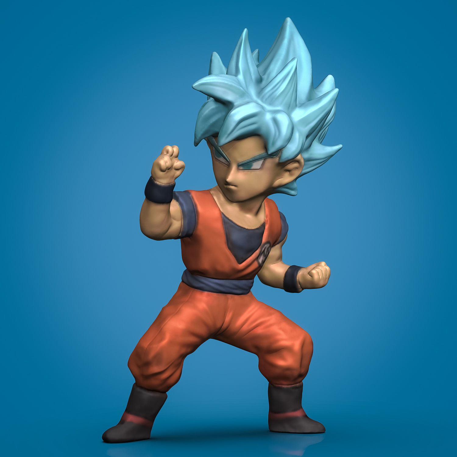 Son Goku Super Saiyan Blue Dragon Ball 3D Printable free 3D model 3D ...