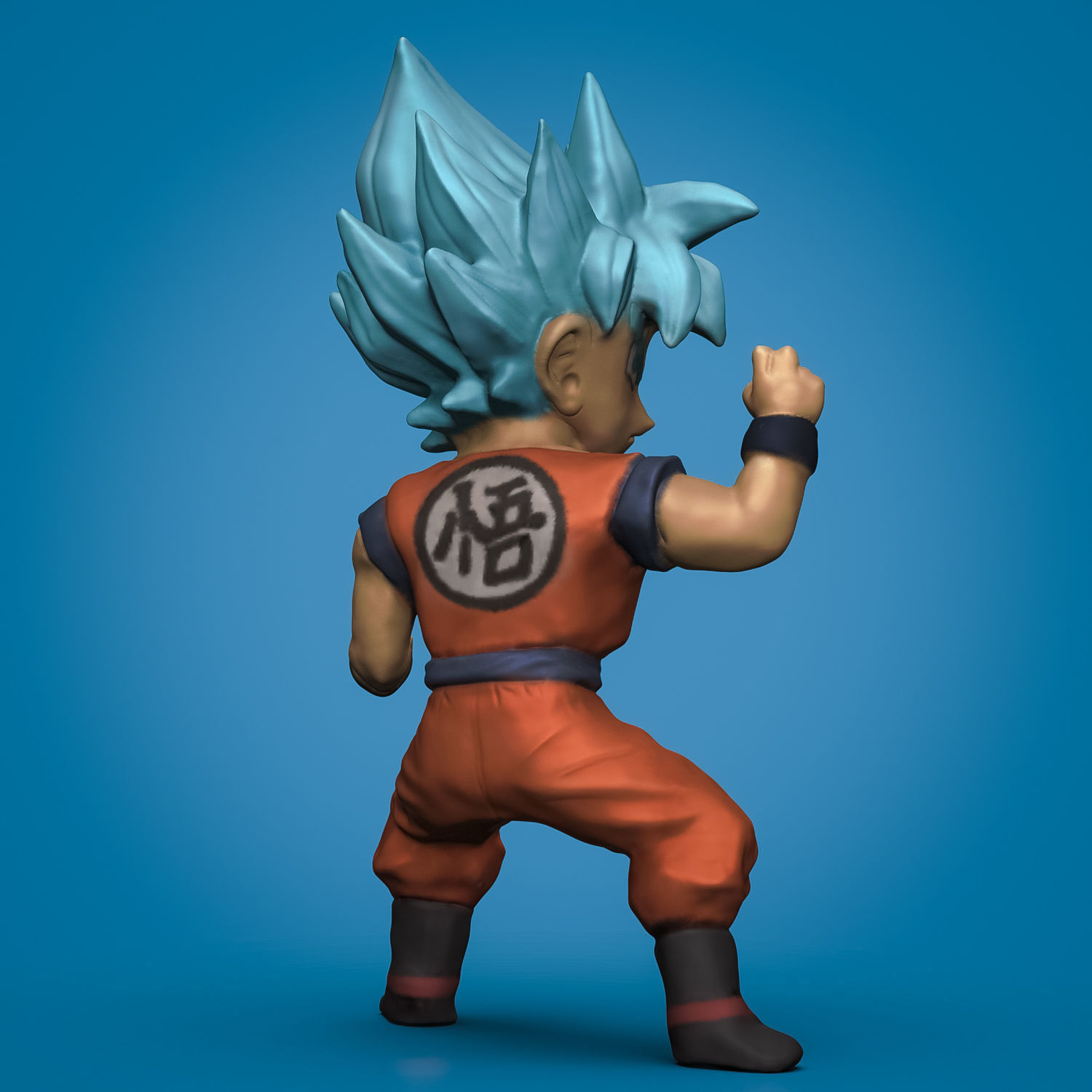 Son Goku Super Saiyan Blue Dragon Ball 3D Printable free 3D model 3D ...