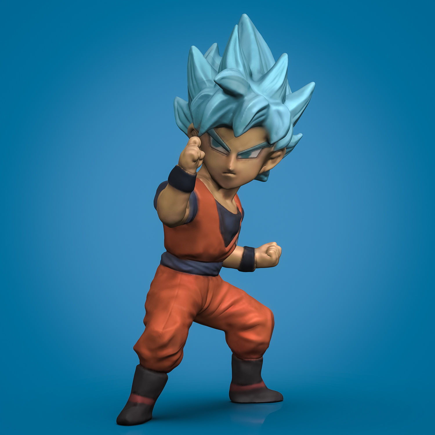 Son Goku Super Saiyan Blue Dragon Ball 3D Printable free 3D model 3D ...