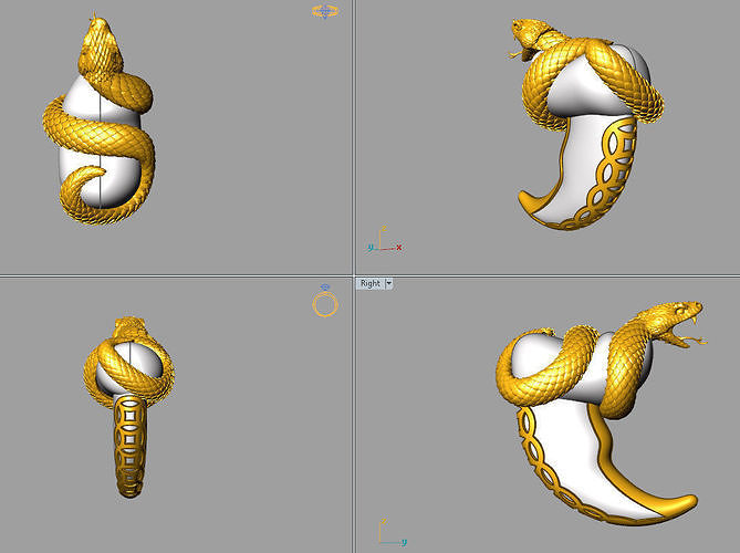 Snake Jewelry 3D model 3D printable | CGTrader
