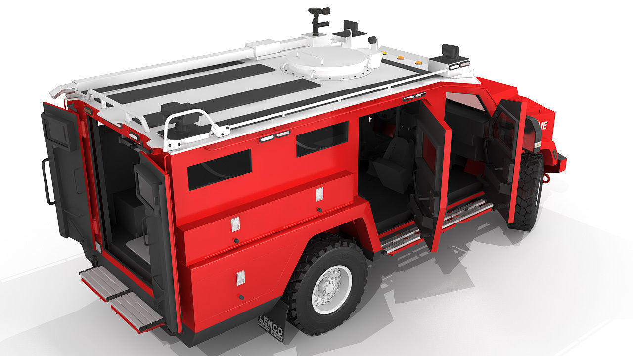 Fire fighting vehicle 3D model animated | CGTrader