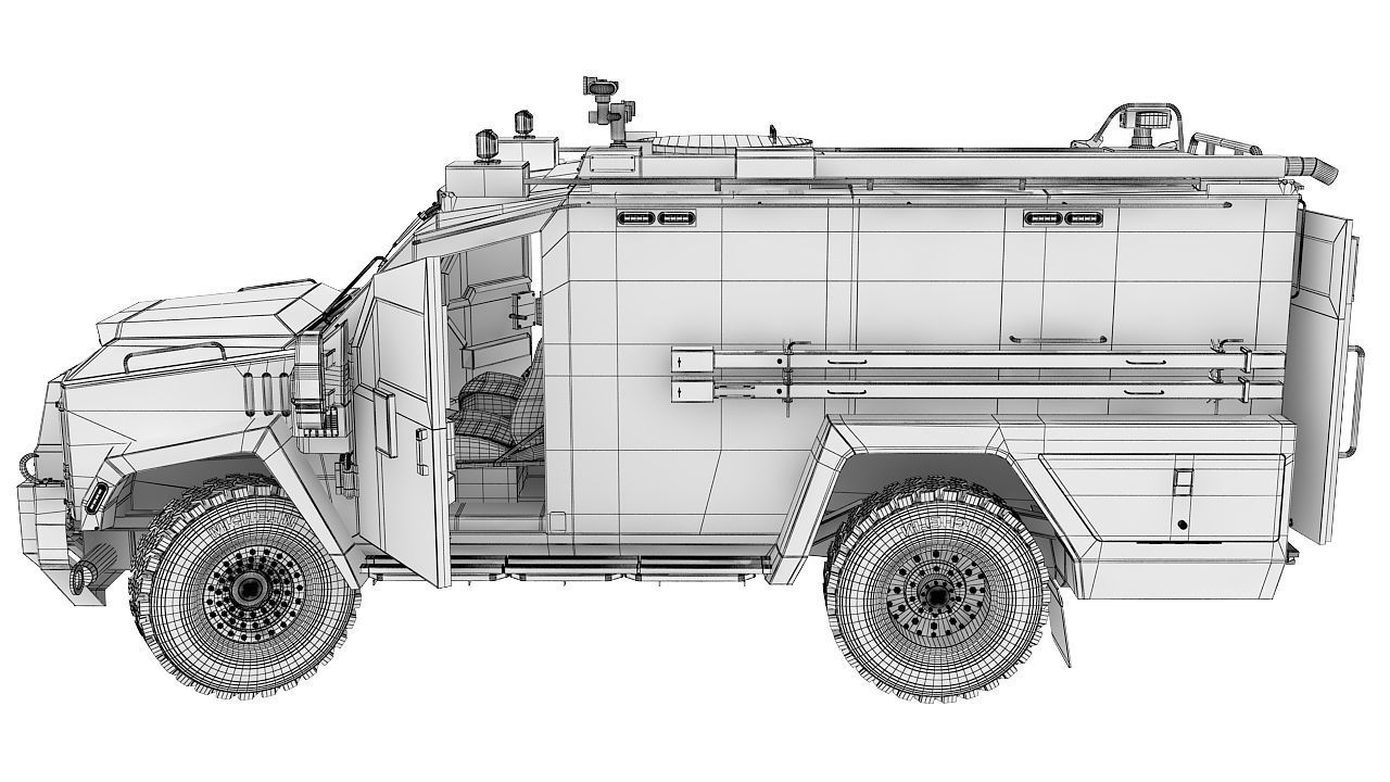 Fire fighting vehicle 3D model animated | CGTrader