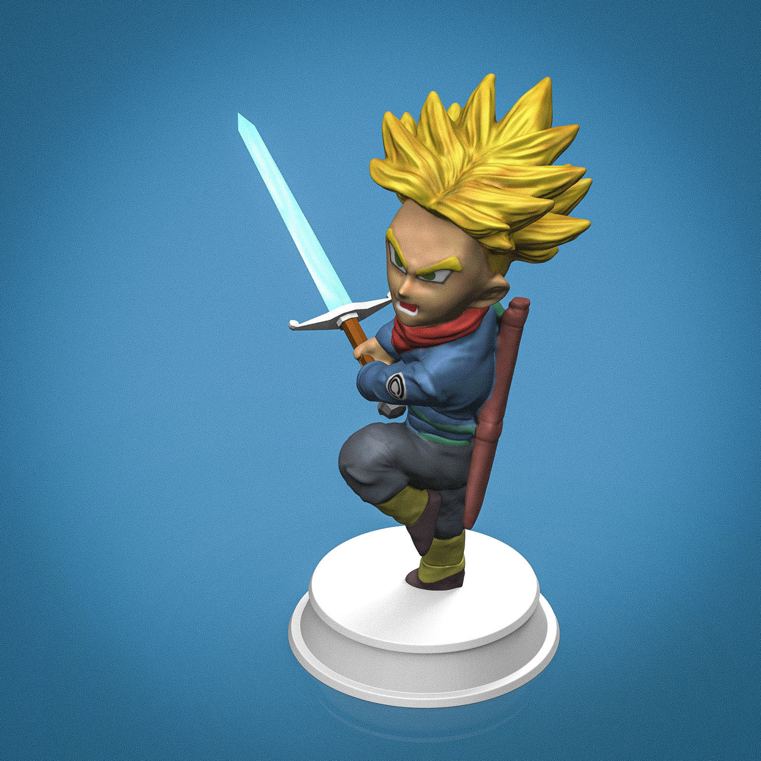 Trunk Dragon Ball 3D Printable free 3D model 3D printable | CGTrader