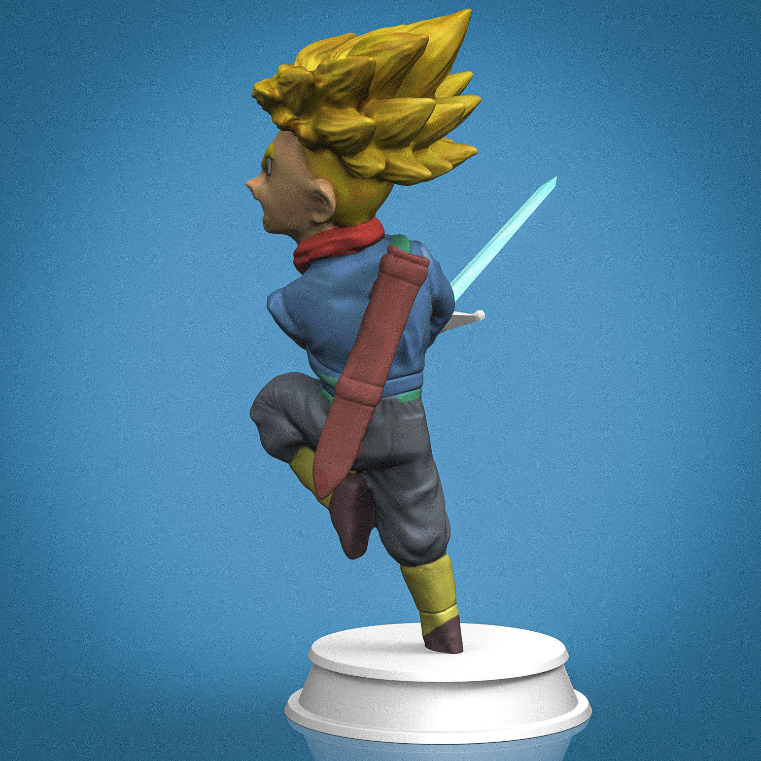 Trunk Dragon Ball 3D Printable free 3D model 3D printable | CGTrader