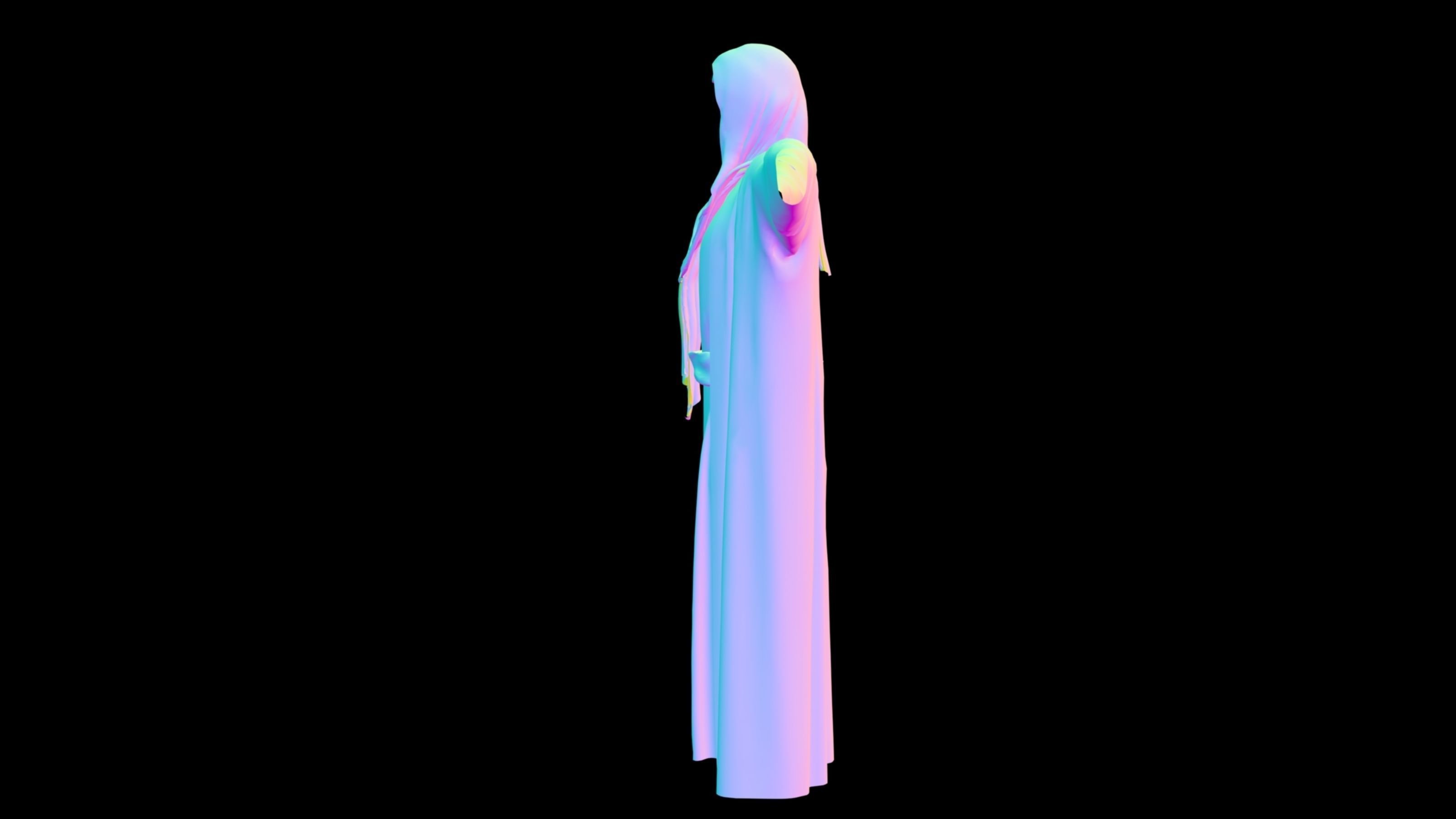 old arab man clothes 3D model | CGTrader